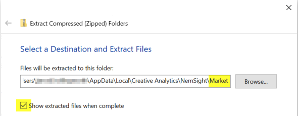 NemSight® Market File Fix